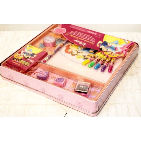 Disney | Office | Disney Princess Art Kit In Tin Coloring And Activity ...